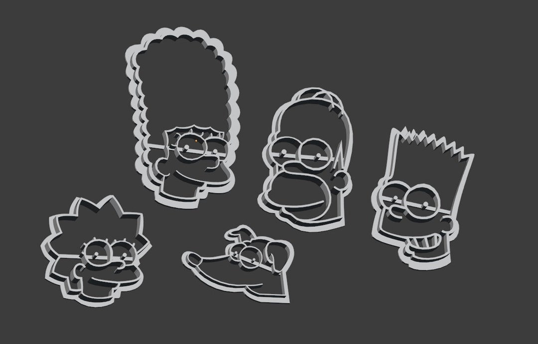 Set the Simpsons Cookie Cutters - Etsy