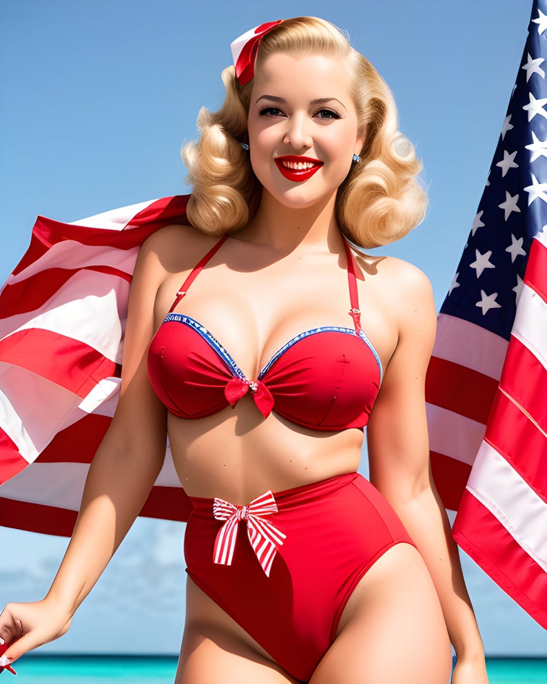 65 AI Generated 1940s WW2 Style Pin-ups Beautiful Young Women Some NSFW Portraits Digital 455kb ...