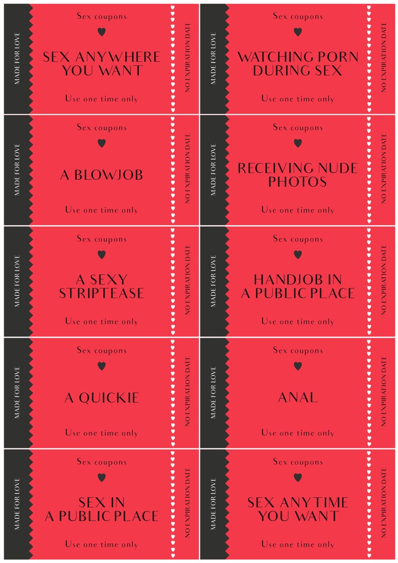 Printable Sex Coupon Book For Couples Editable Canva Template Adults 18 Anniversary T