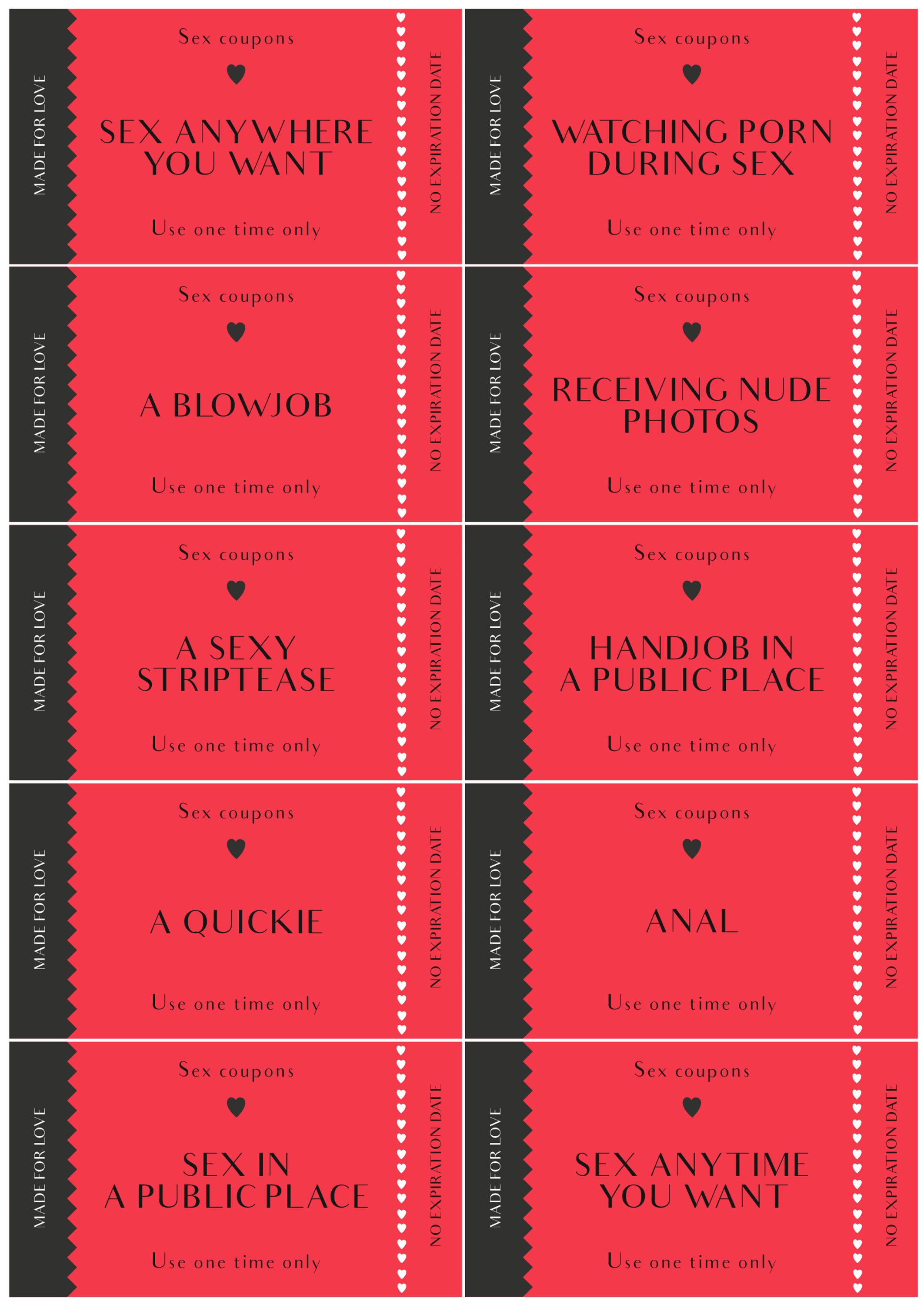 Printable Sex Coupon Book For Couples Editable Canva Template Adults 18 Anniversary T