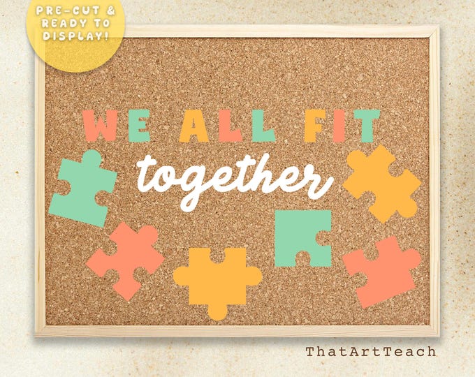 Teachers School Bulletin Board Cutouts DIY Kit "we Rise by Lifting ...