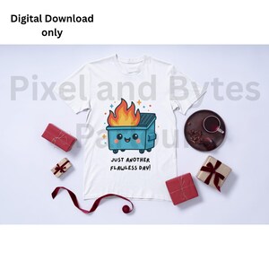 Dumpster Fire PNG | Cute Cartoon Trash Fire Clipart | Funny Chaos ...