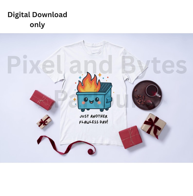 Cute Dumpster Fire PNG | Funny Cartoon Clipart (digital Download) - Etsy