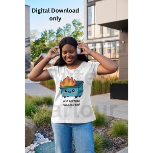 Dumpster Fire PNG | Cute Cartoon Trash Fire Clipart | Funny Chaos ...