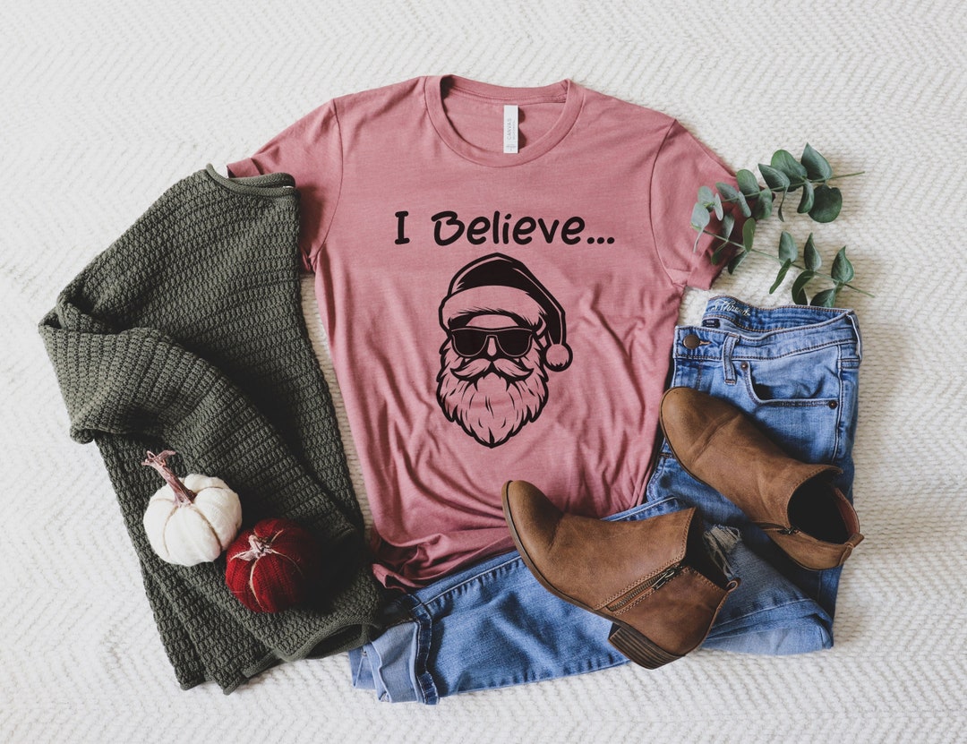 Santa Tee, Santa Shirt, Cool Santa Claus Tshirt - Etsy