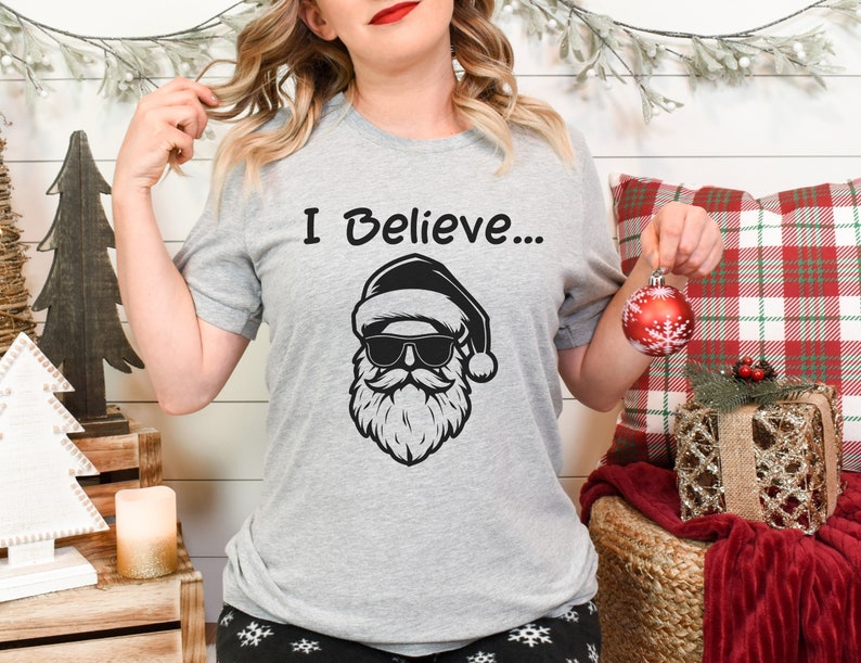Santa Tee, Santa Shirt, Cool Santa Claus Tshirt - Etsy