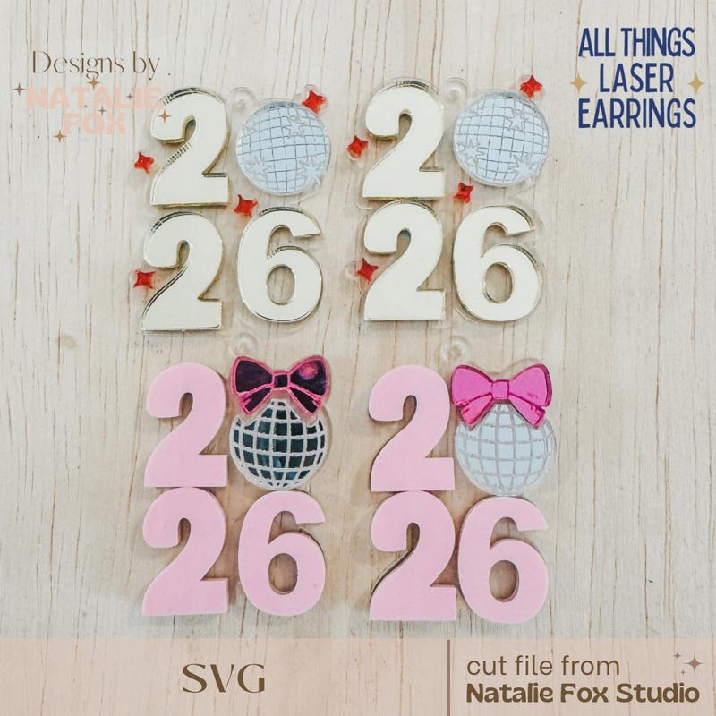 New Years Drop Earrings - Etsy