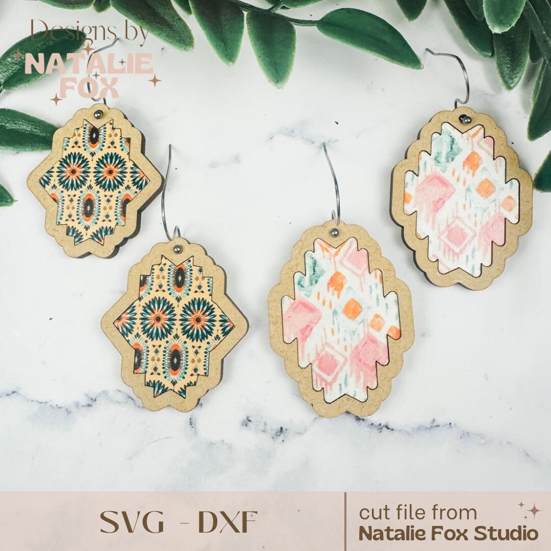 Navajo Inlay Digital File, Laser Cut SVG, Southwestern Glowforge ...