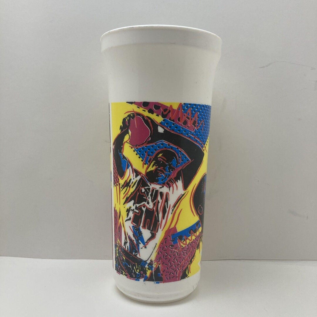 90’s NBA Shaq Shaquille O'neal 32 Oz Plastic Pepsi Cup RARE HTF ...
