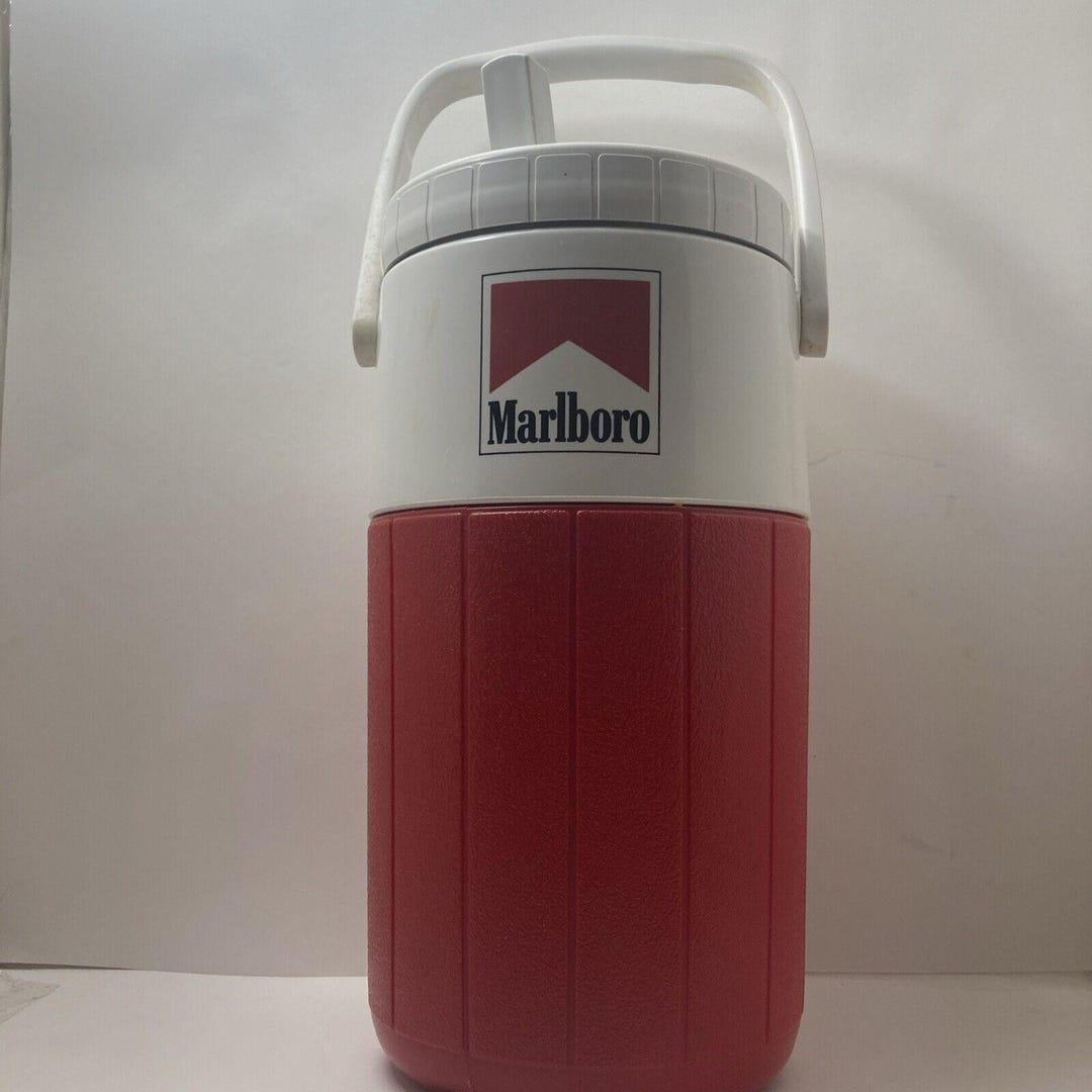 Authentic Coleman Marlboro 2 Qt Water Jug Thermos Fold up Spigot-screw ...