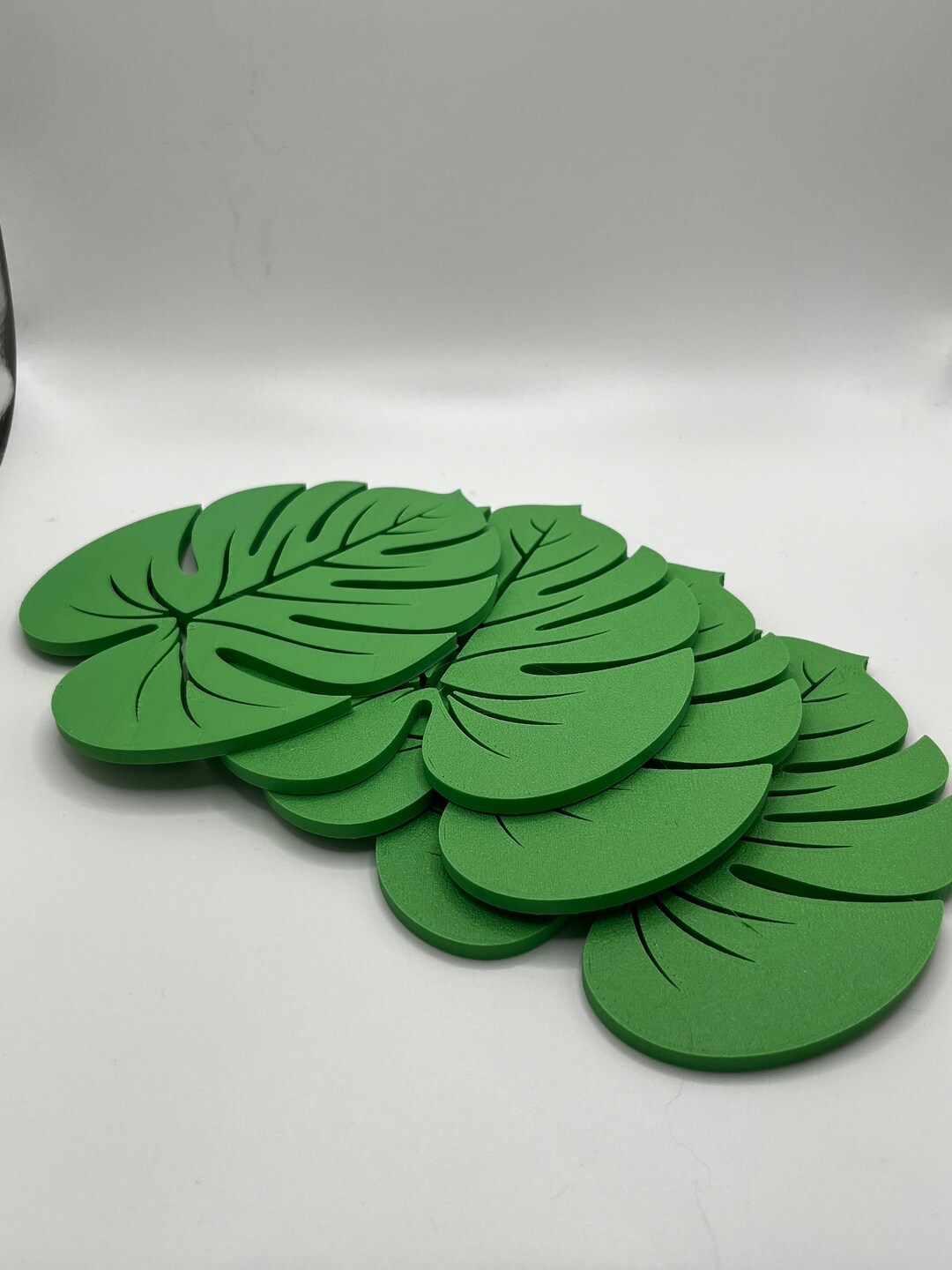 3D Printed Palm Leaf Coasters Set of 3 - Etsy