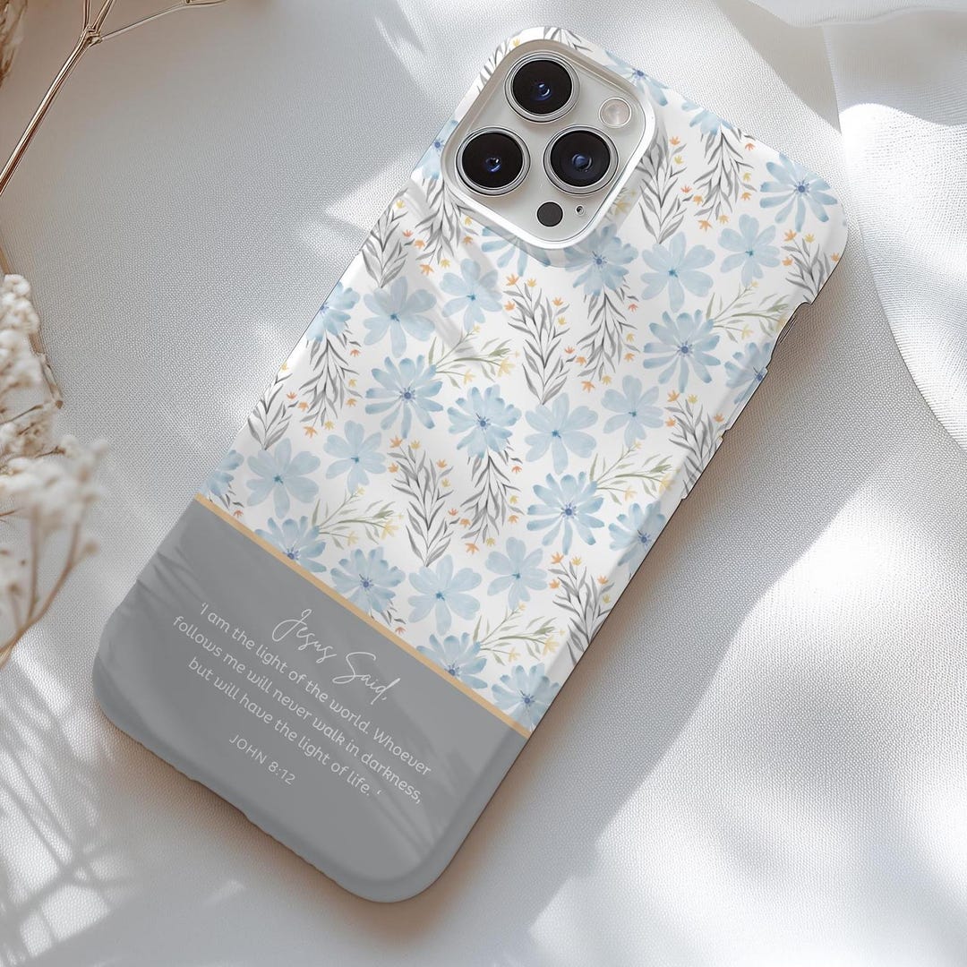 Personalized Bible Verse Phone Case for iPhone 17 16 15 14 13 12 11 8 ...