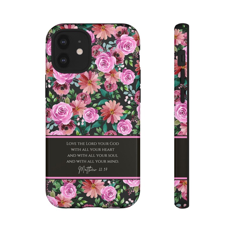 Personalized Bible Verse Phone Case for iPhone 16 15 14 13 12 11 Pro ...