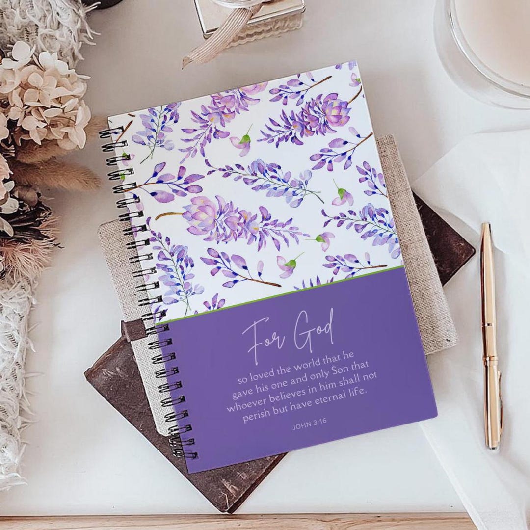 Custom Bible Verse Notebook, Easter Gift Christian Prayer Journal ...