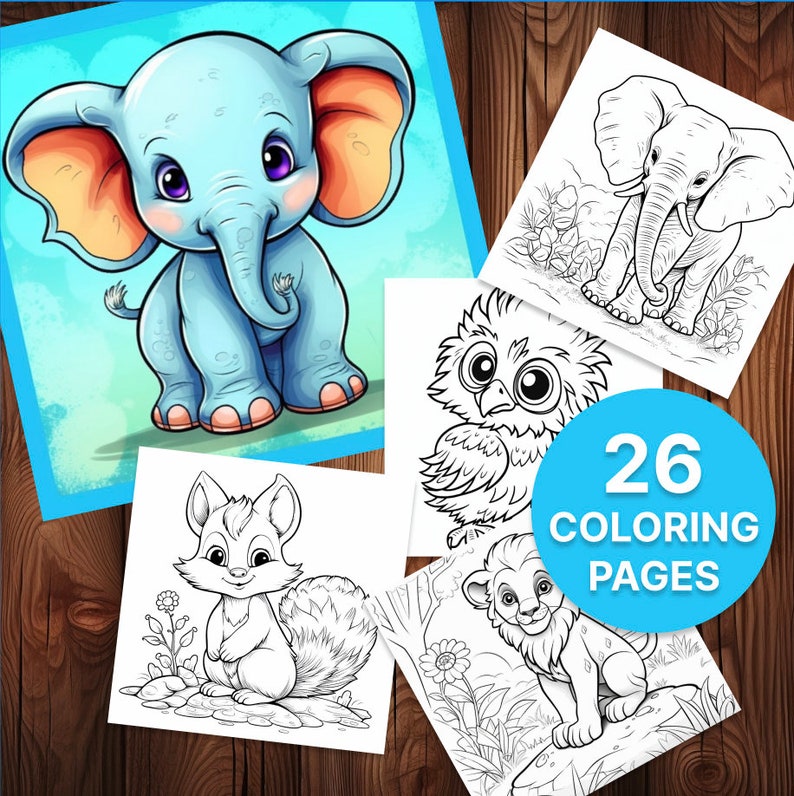 26 Printable Animal Coloring Pages for Kids - Preschool, Kindergarten ...