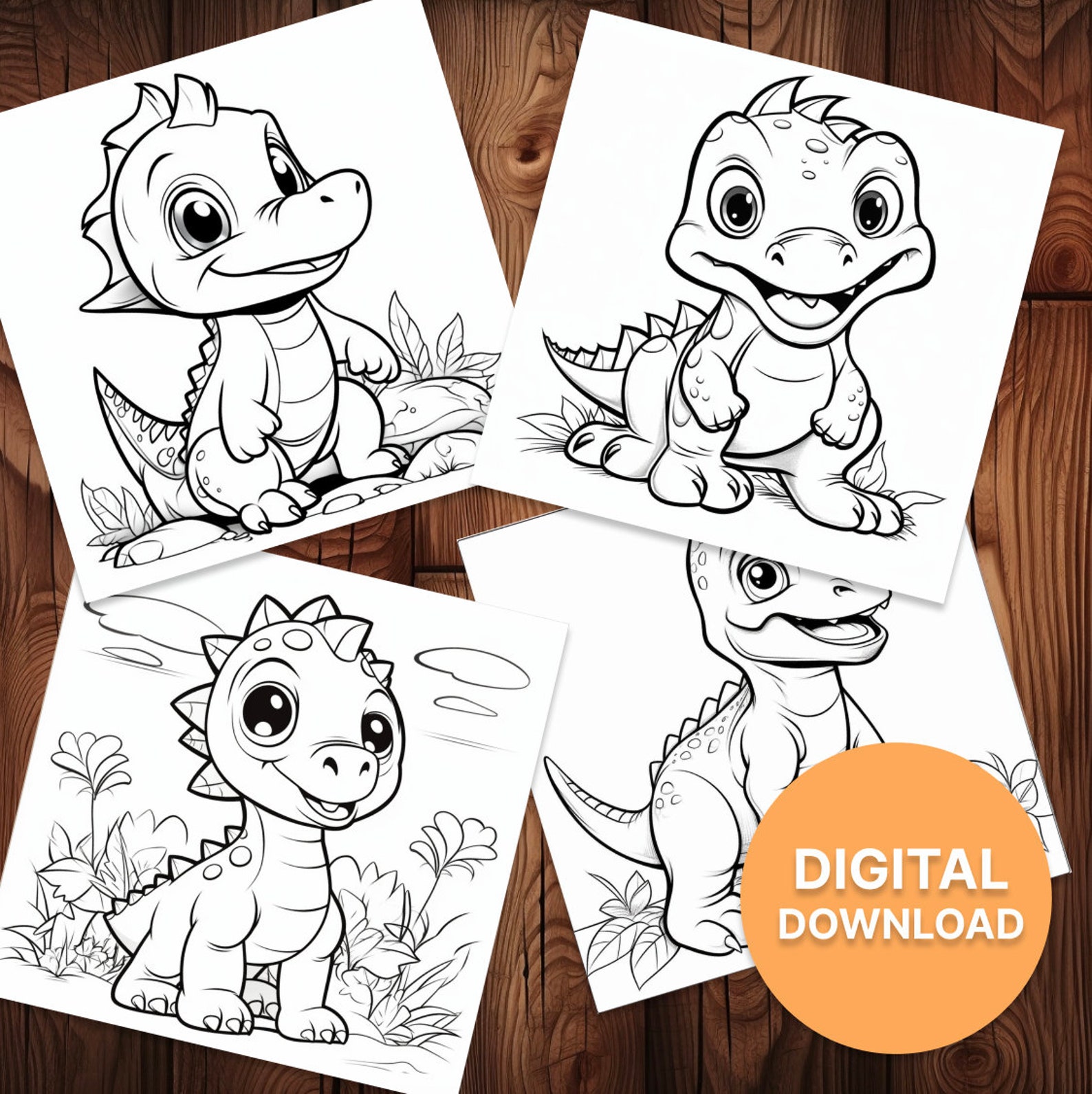 26 Printable Dinosaur Coloring Pages for Kids - Preschool, Kindergarten ...