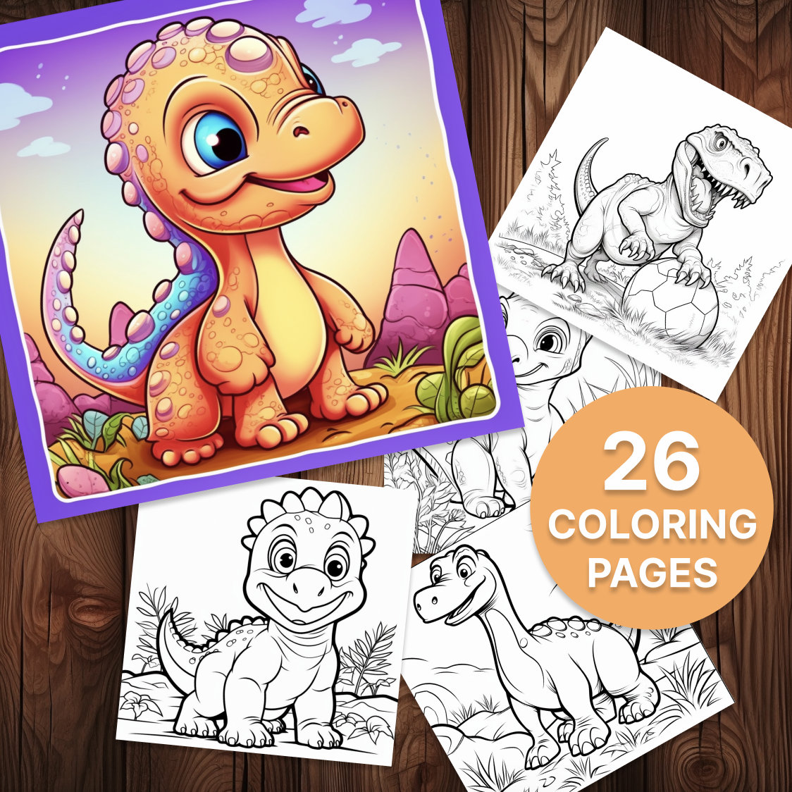 26 Printable Dinosaur Coloring Pages for Kids - Preschool, Kindergarten ...