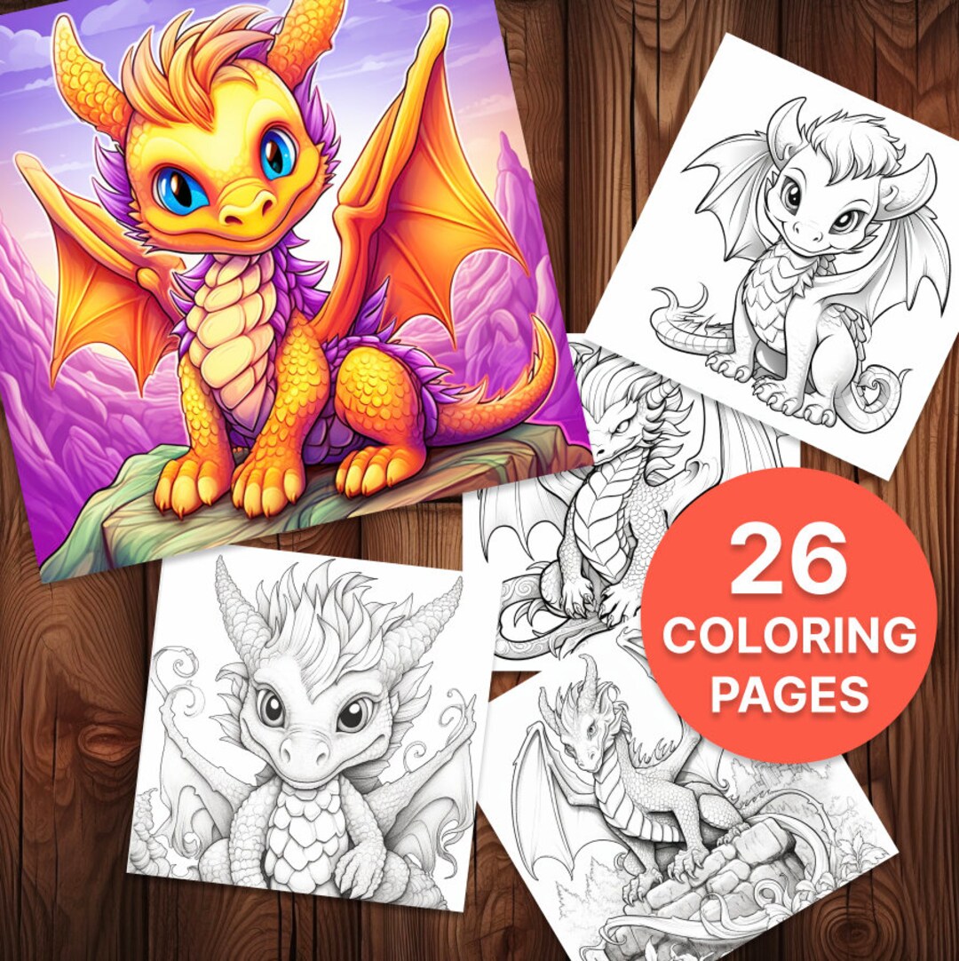 26 Printable Dragon Coloring Pages for Kids - Preschool, Kindergarten ...