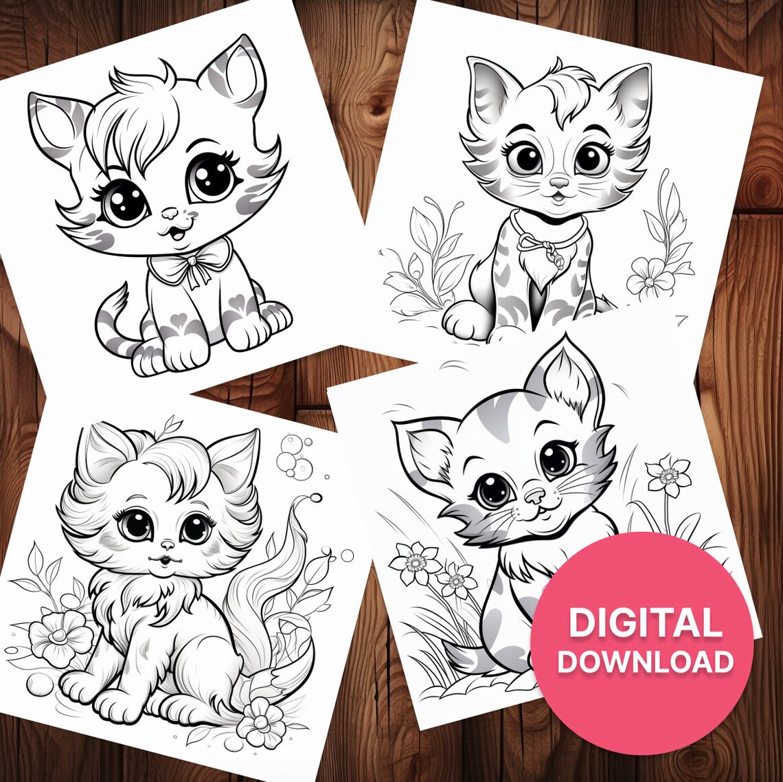 26 Printable Cat Coloring Pages for Kids - Preschool, Kindergarten ...