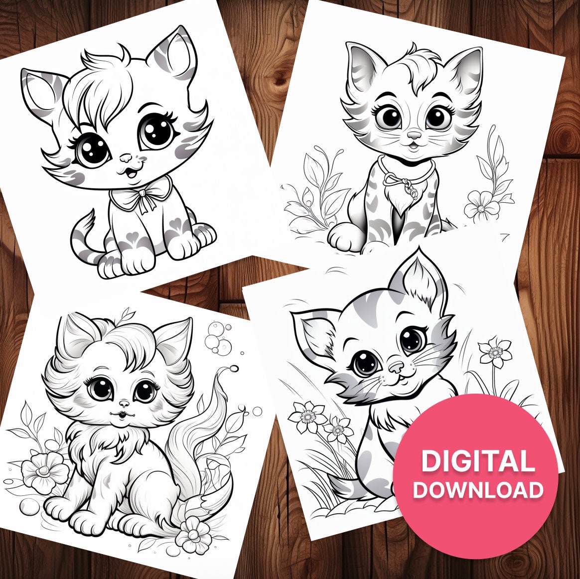 26 Printable Cat Coloring Pages for Kids - Preschool, Kindergarten ...