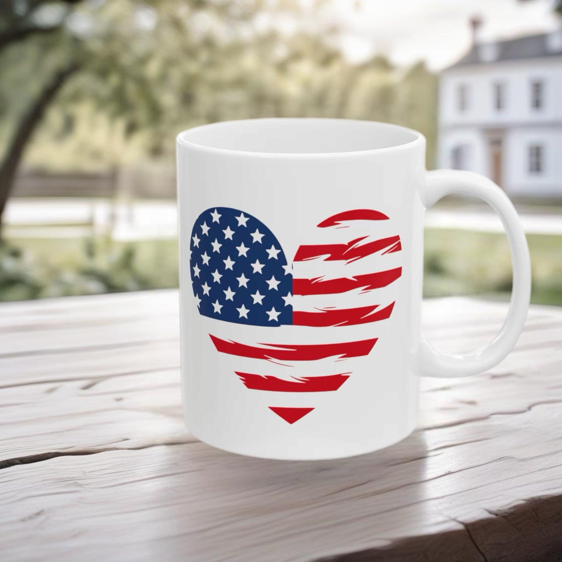 American Pride Mug, Independence Day Mug, 11oz 15oz Mug, Happy 4th of ...