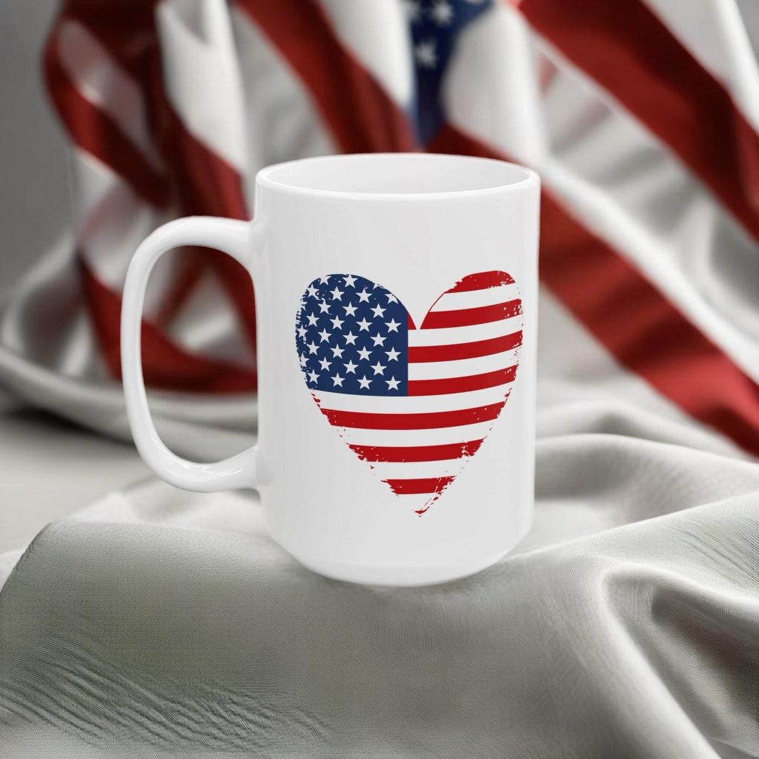 Happy 4th of July | Patriotic Mug, American Flag Gift, Independence Day ...