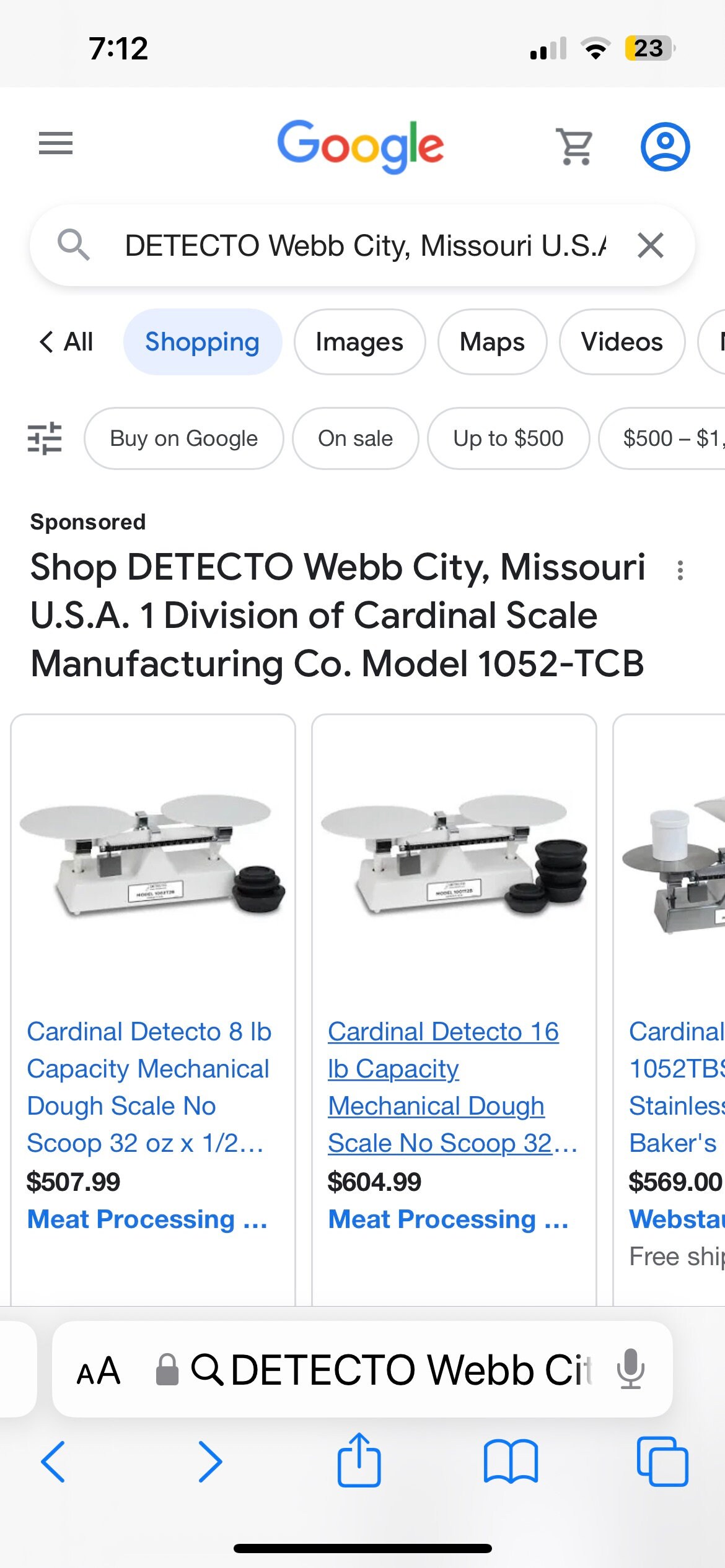 Detecto Model 10511BS-X Baker's Scale 16 Lb Stainless Steel Used but ...