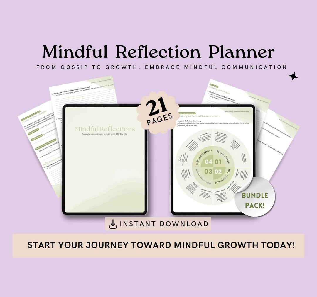 Mindful Reflections PDF Bundle | Communication & Conflict Resolution ...