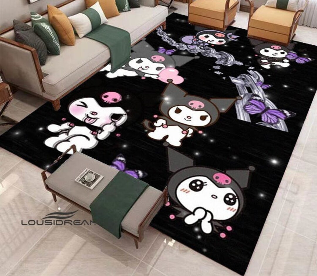 My melody and Kuromi Rug Kuromi Rug Hello Kitty Carpet - Etsy.de