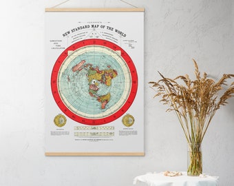 HD Remastered Gleason's New Standard Map of the World 2023 - Etsy