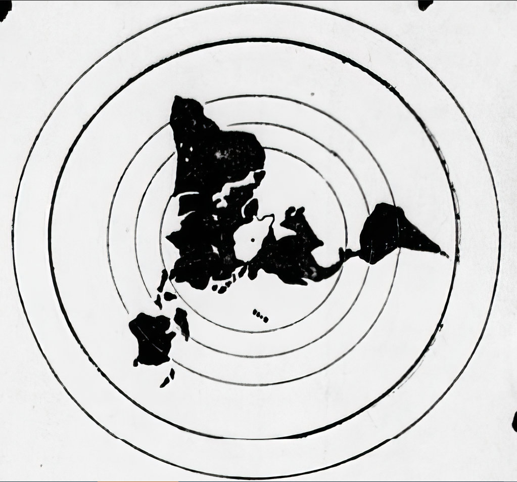 Flat Earth Map Found in Japanese Temple, Digital Download, Extra ...