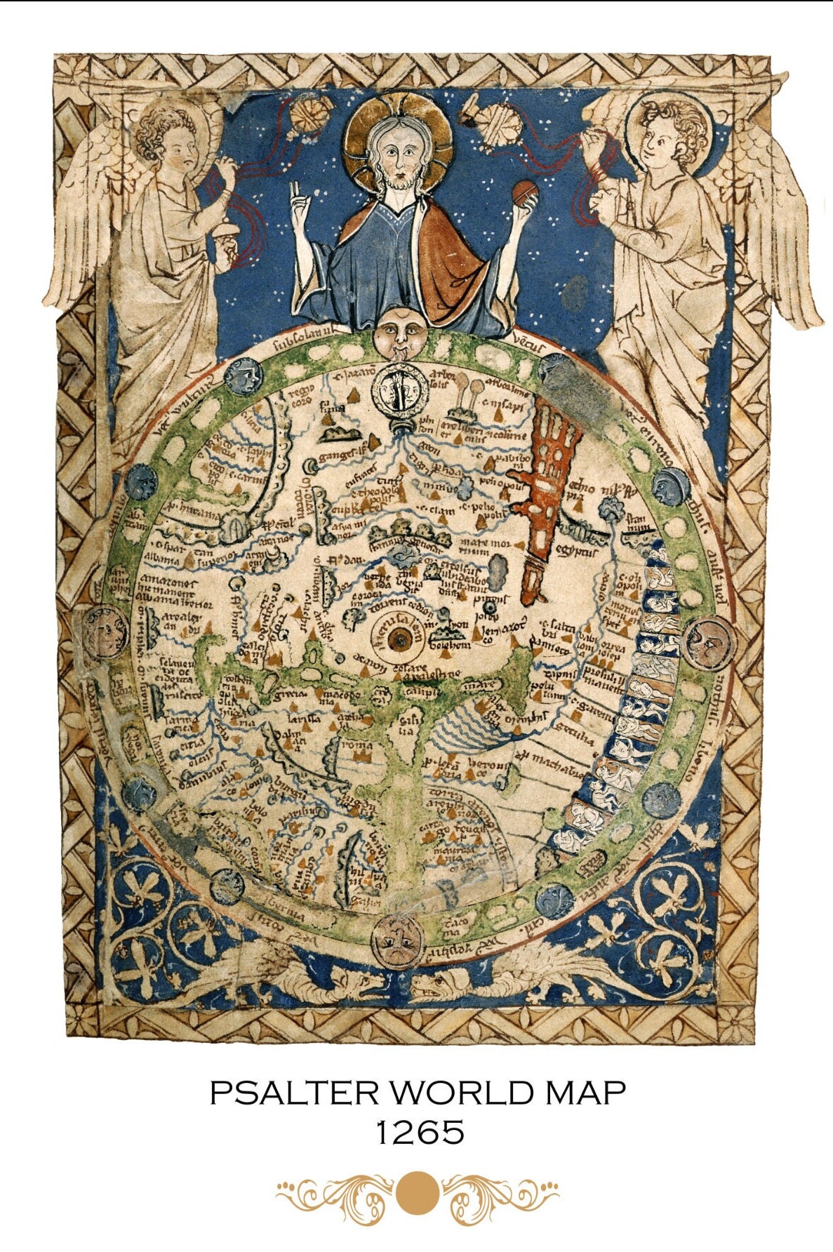 Psalter Map, HD Digital Download, Biblical Map, Jesus, Religious Map ...