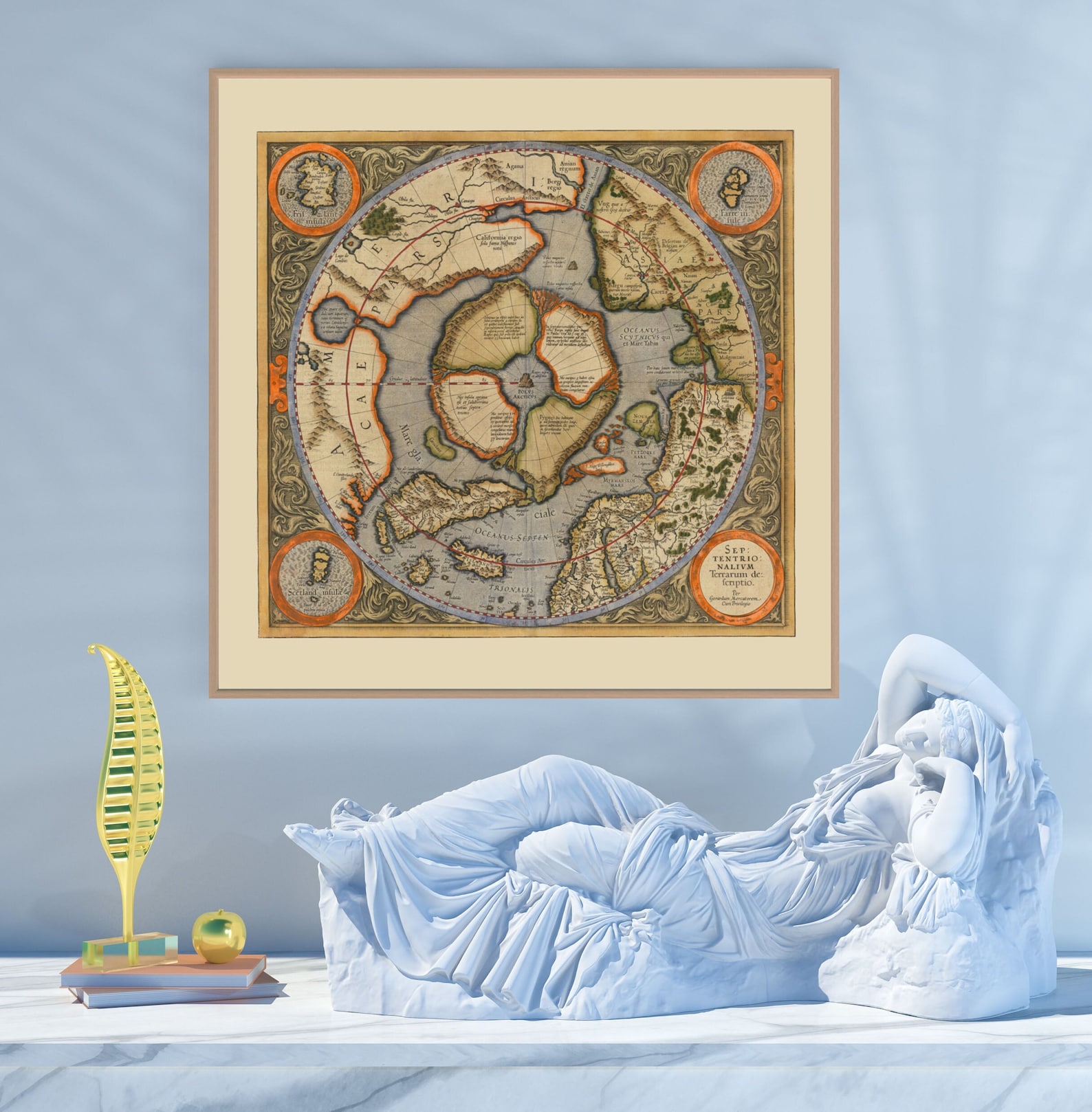 Rupes Nigra Map, Digital Download, North Pole Map, Black Rock, Black ...