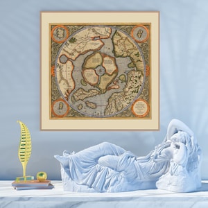 Rupes Nigra Map, Digital Download, North Pole Map, Black Rock, Black ...