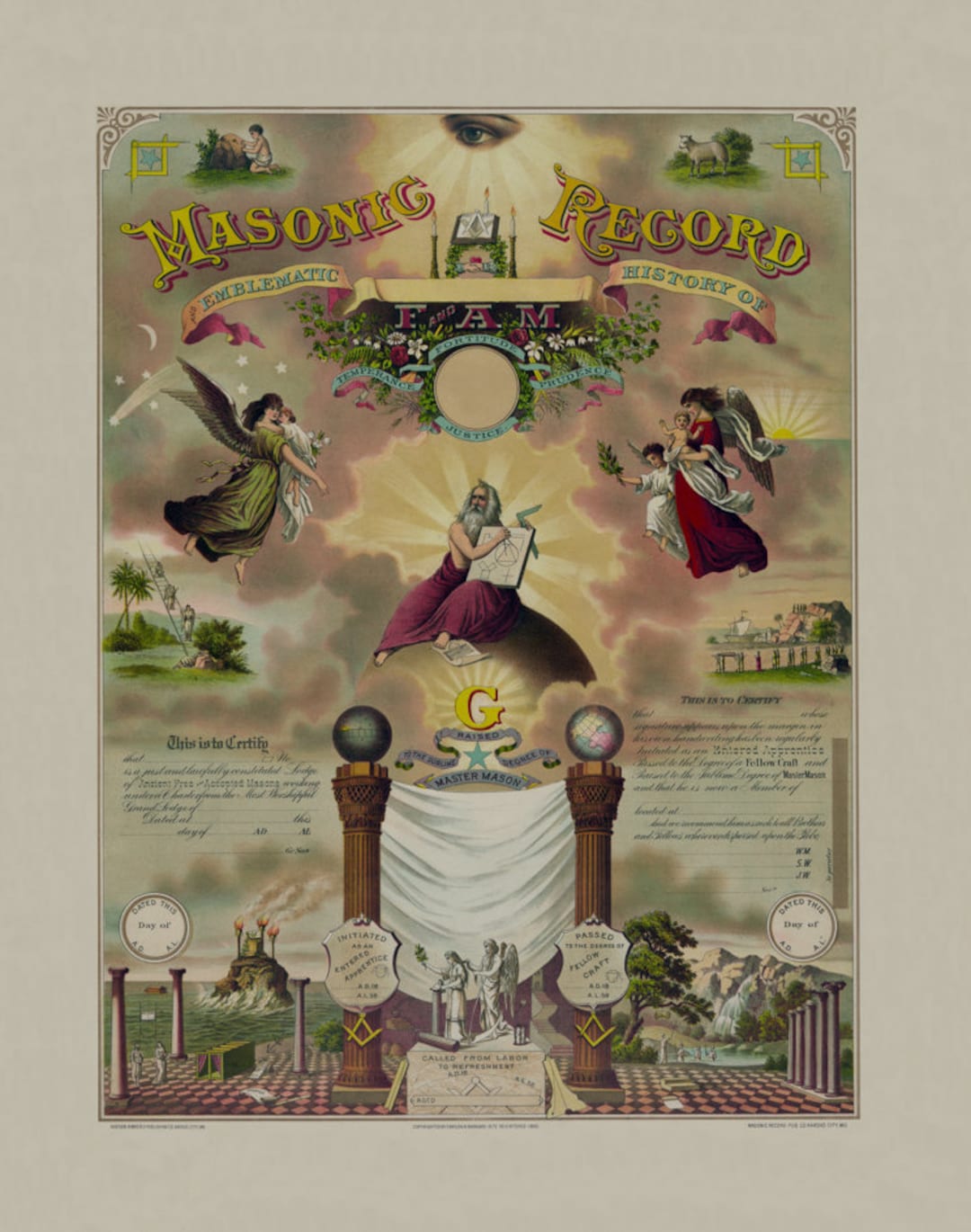 Masonic Record Certificates: A Glimpse Into Master Masons' Journeys ...