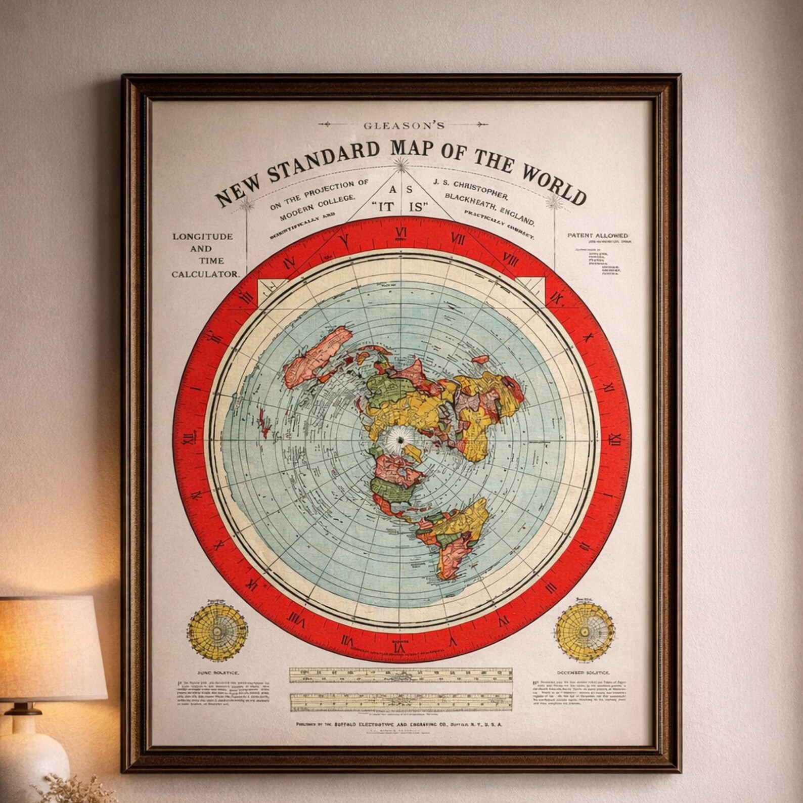 Alex Gleason 1892 Map Remastered Hi-res Digital Download of Standard ...