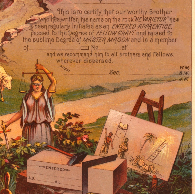 From Light to Darkness Painting, Digital Download, Masonic Print ...