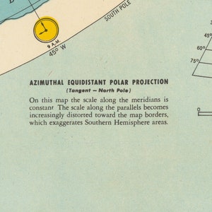 Air Age Map of the World, Map, Flight Paths, Flat Earth, 1938, Digital ...