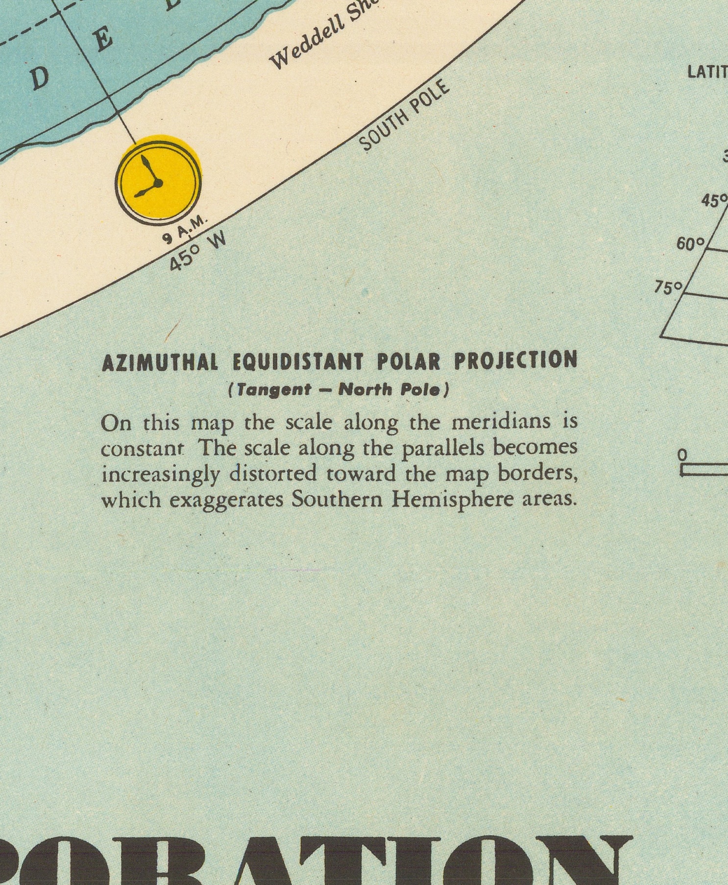 Air Age Map of the World, Map, Flight Paths, Flat Earth, 1938, Digital ...