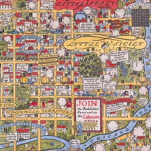 Chicago Gangland Map 1931 | Vintage Crime Map by Arthur Erickson ...