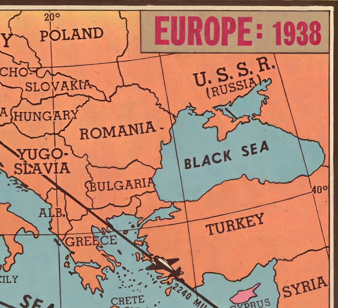 Palestine Land of Strife Map, Digital Download, Holy Land Map ...