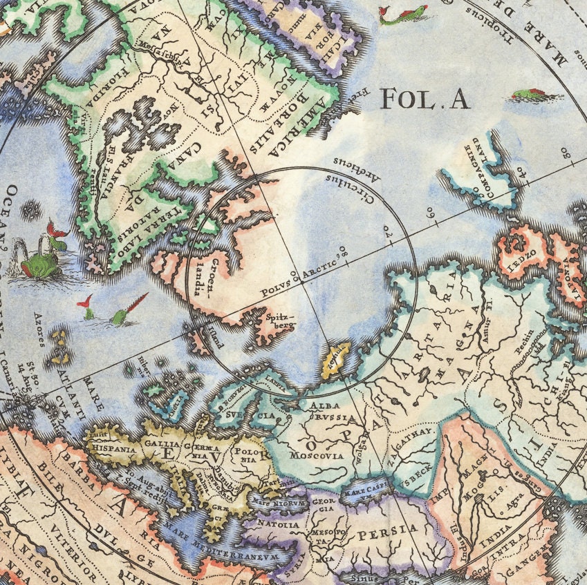 Magellan's Circumnavigation in 1522, Digital Download, Flat Earth Map ...