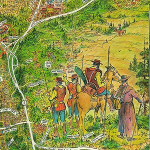 Bibler Pictorial Map of the Monterey Peninsula, Digital Download, Map ...