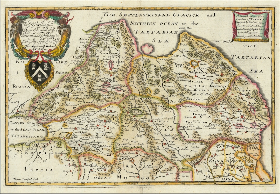 First Color Map of Tartaria, Digital Download, Tartary, English ...