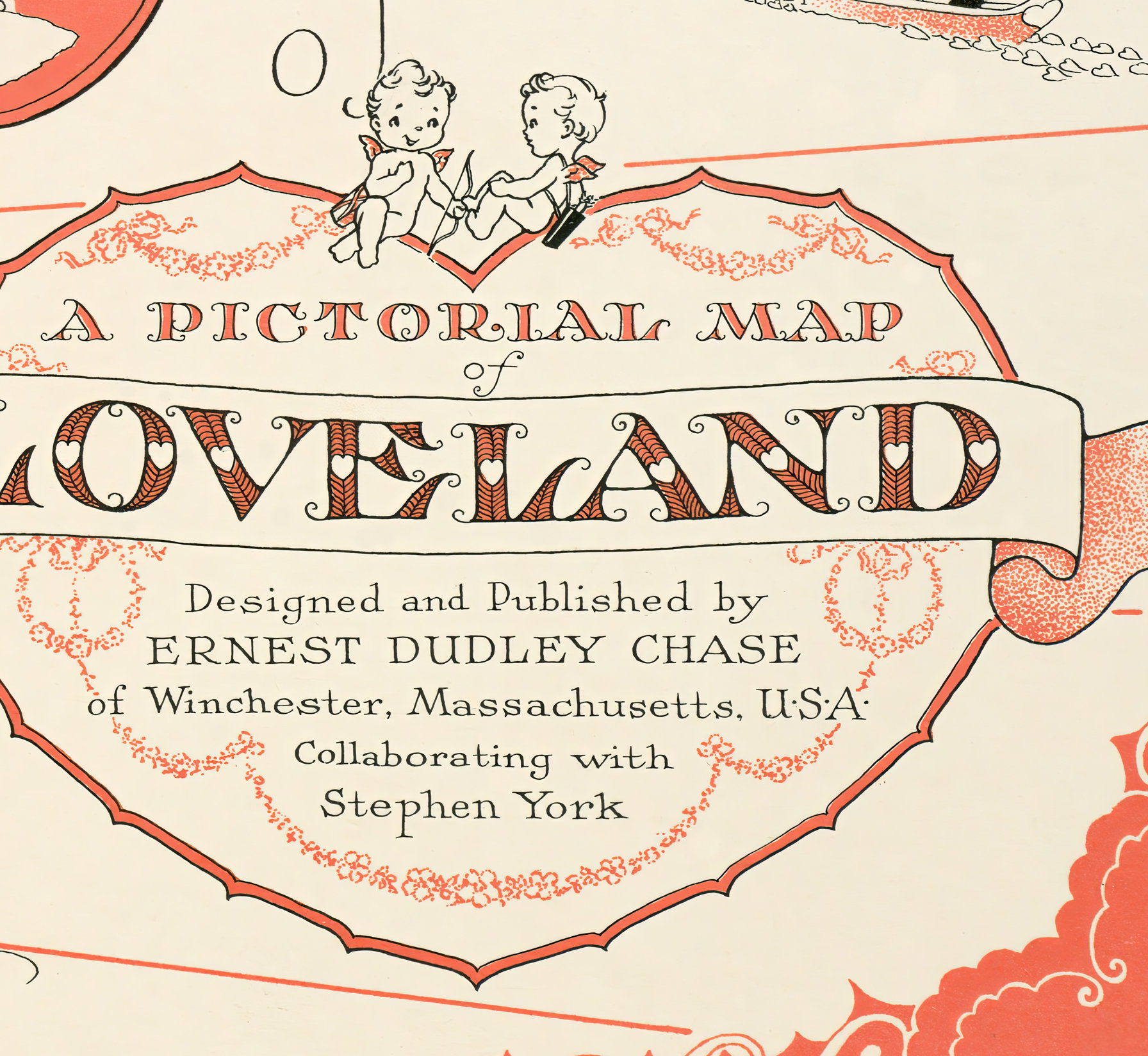 Loveland Map by Ernest Dudley Chase, Digital Download, Love Gift for ...