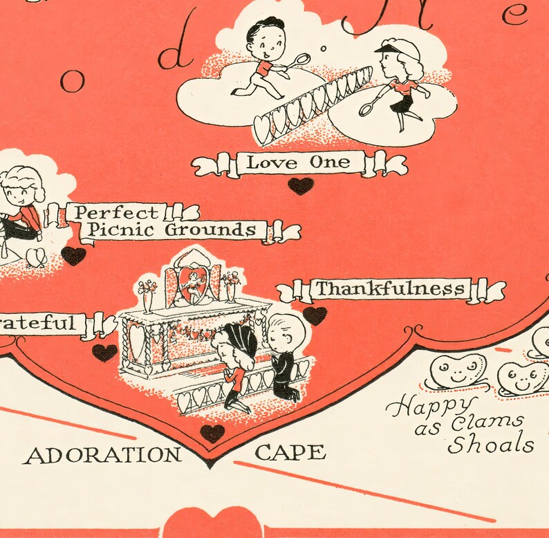 Loveland Map by Ernest Dudley Chase, Digital Download, Love Gift for ...