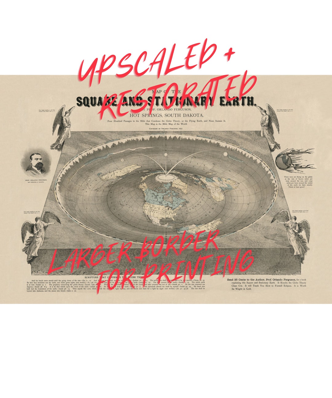 Orlando Ferguson Enhanced, Digital Download, Map of the Square and ...