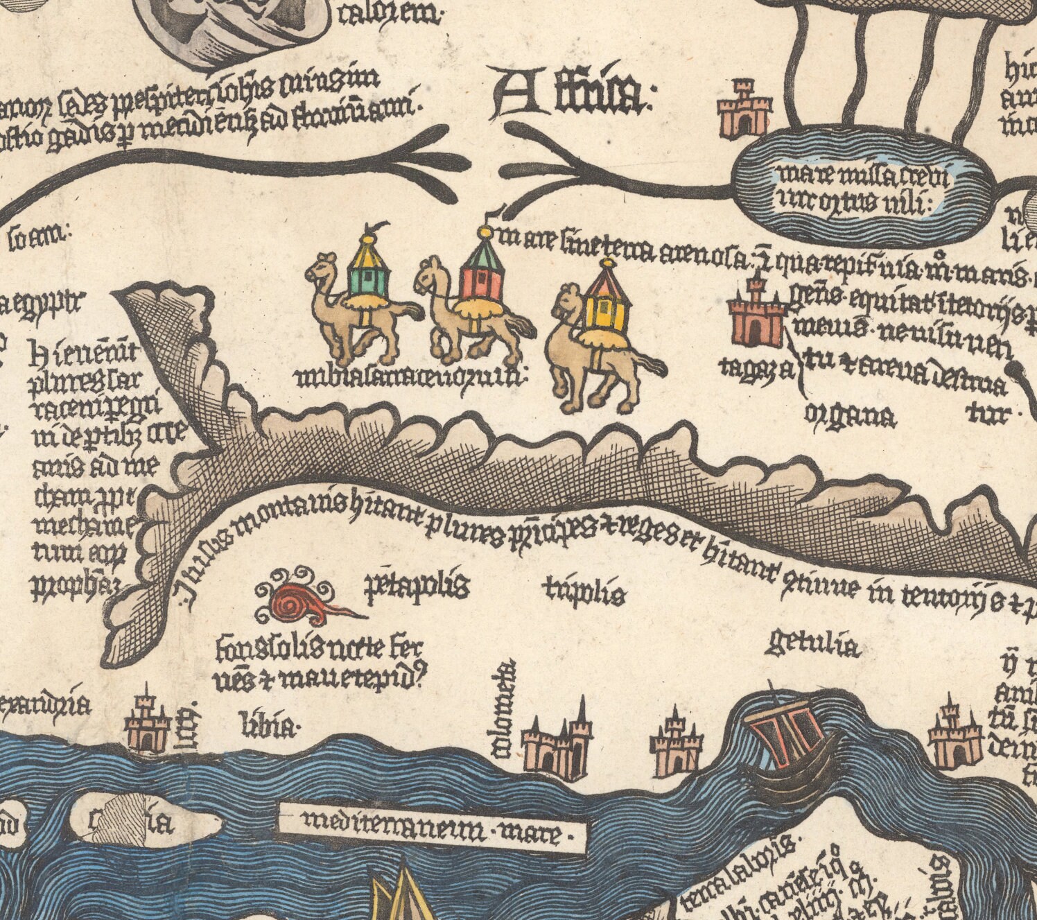 Borgia World Map Upscaled Digital Download Borgia Flat Earth - Etsy