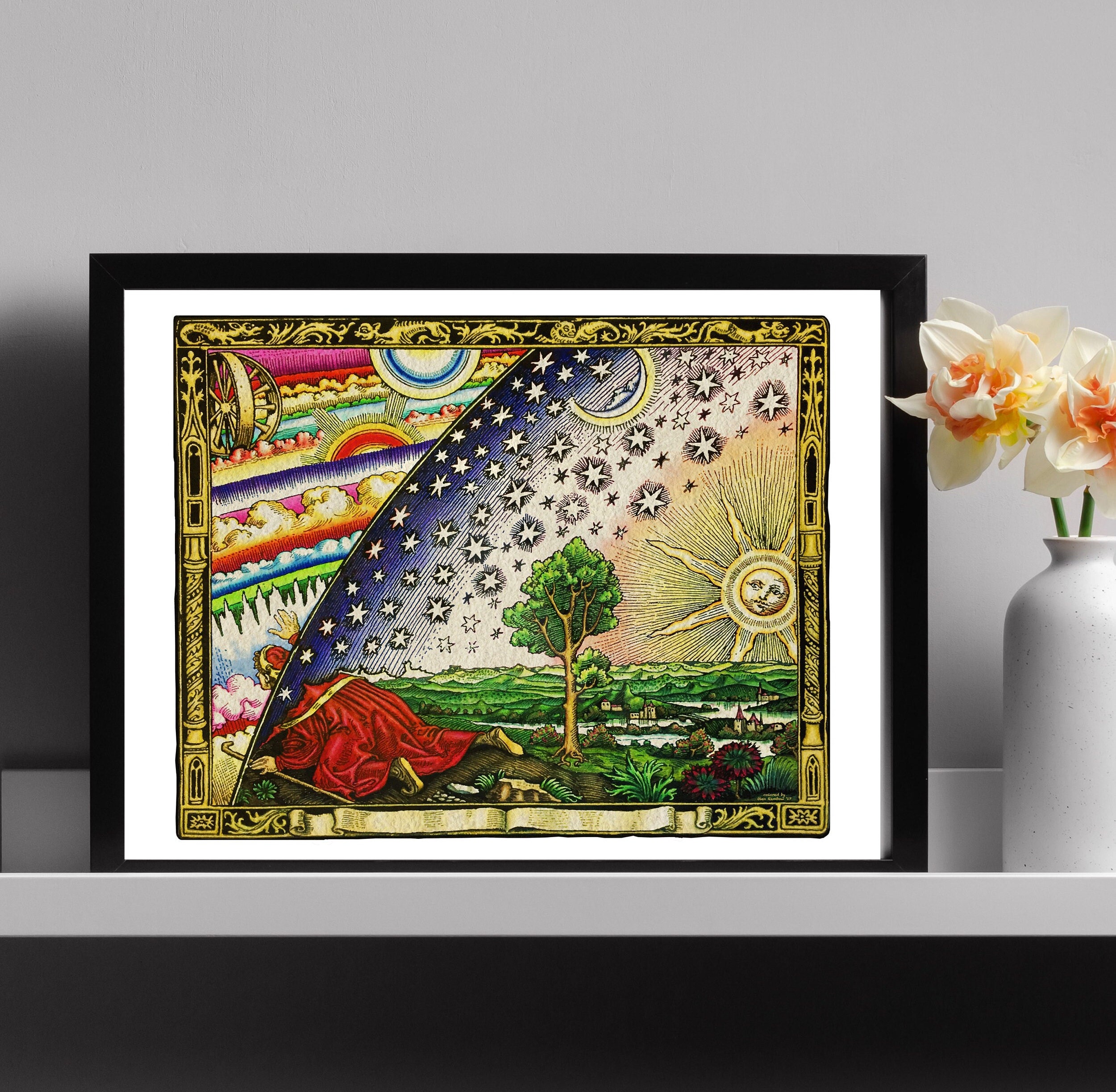Flammarion Engraving, Digital Download, Enhanced Quality - Remastered ...
