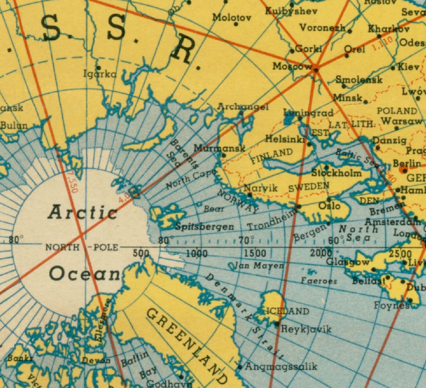 Great Circle Airways, Digital Download, Flat Earth Air Map, Flat Earth ...